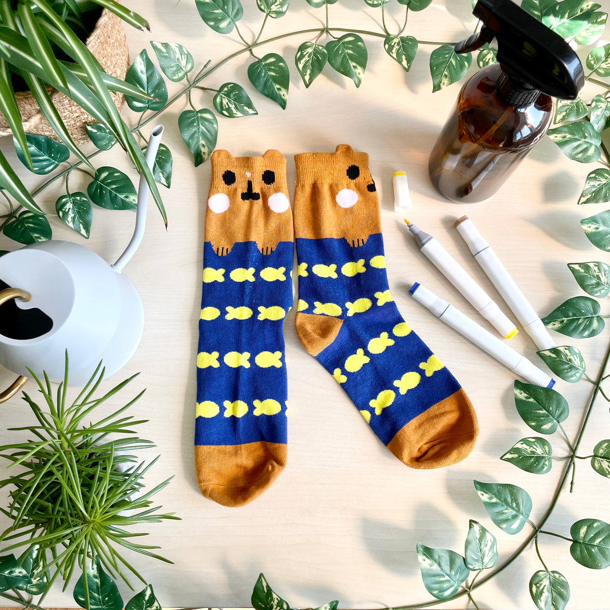 Kitty Fish Socks – mintandapple US